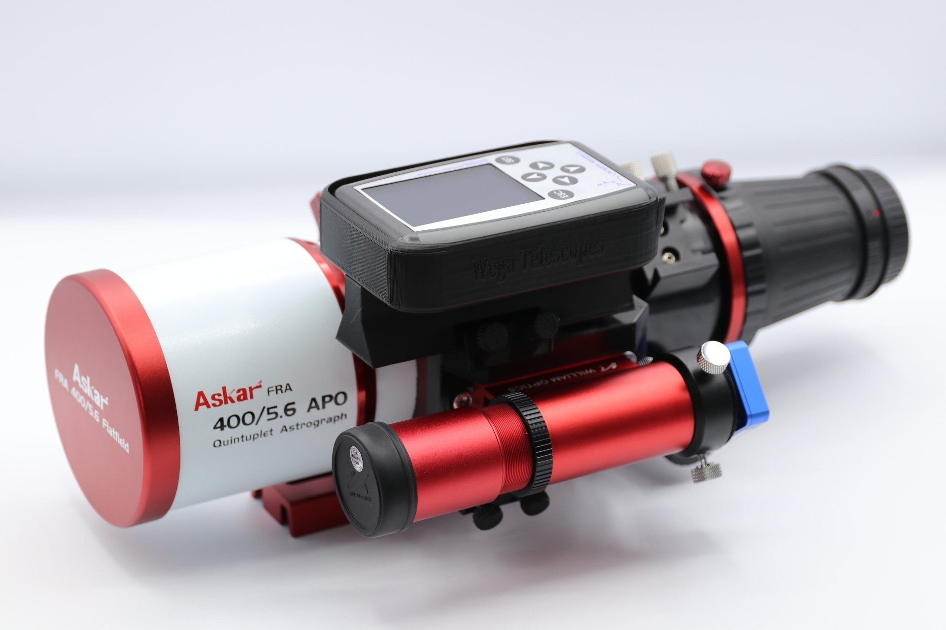 Wega Guide Scope Mount with 2 Finder Mounts in sizes 10, 15, 20 and ...